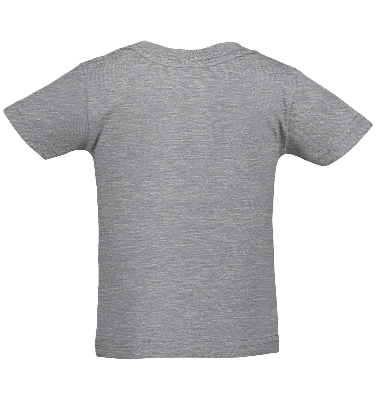 Haase Unlimited Future Firefighter - Firetruck Brave Infant/Toddler Cotton Jersey T-Shirt (Light Gray, 5T)