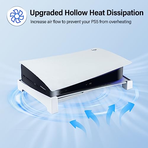 DEVASO PS5 Horizontal Stand, PS5 Accessories Horizontal Stand, Compatible with Playstation 5 Console(for Disc)