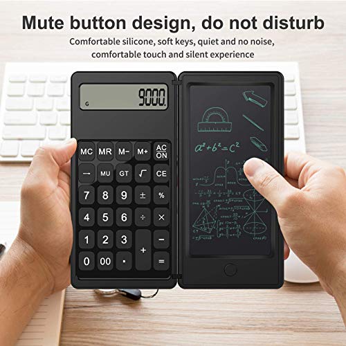 Calculators,JEOEUS,Doodle Pad Calculators,Kids Calculator,Calculator with Writing Tablet,Calculator Desktop,6 LCD Writing TabletCalculator12 Digit Display, Electronic Board Drawing/Memo Pads