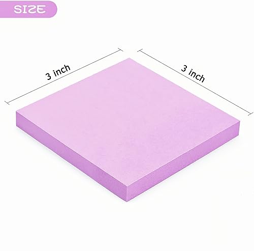 Early Buy Sticky Notes 3x3 Self-Stick Notes 6 Pastel Color 6 Pads, 100 Sheets/Pad