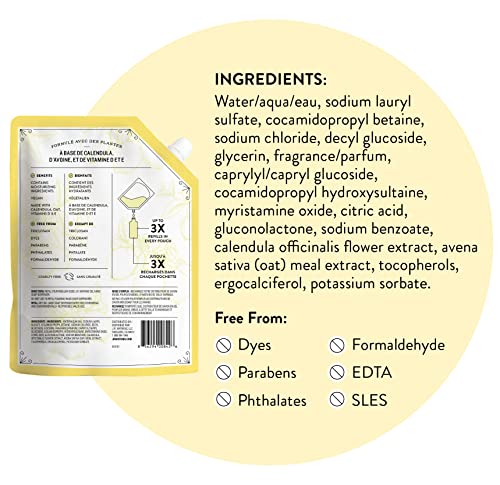 J.R. Watkins Gel Hand Soap Refill Pouch, Scented Liquid Hand Wash for Bathroom or Kitchen, USA Made and Cruelty Free, 34 fl oz, Lemon, 6 Pack