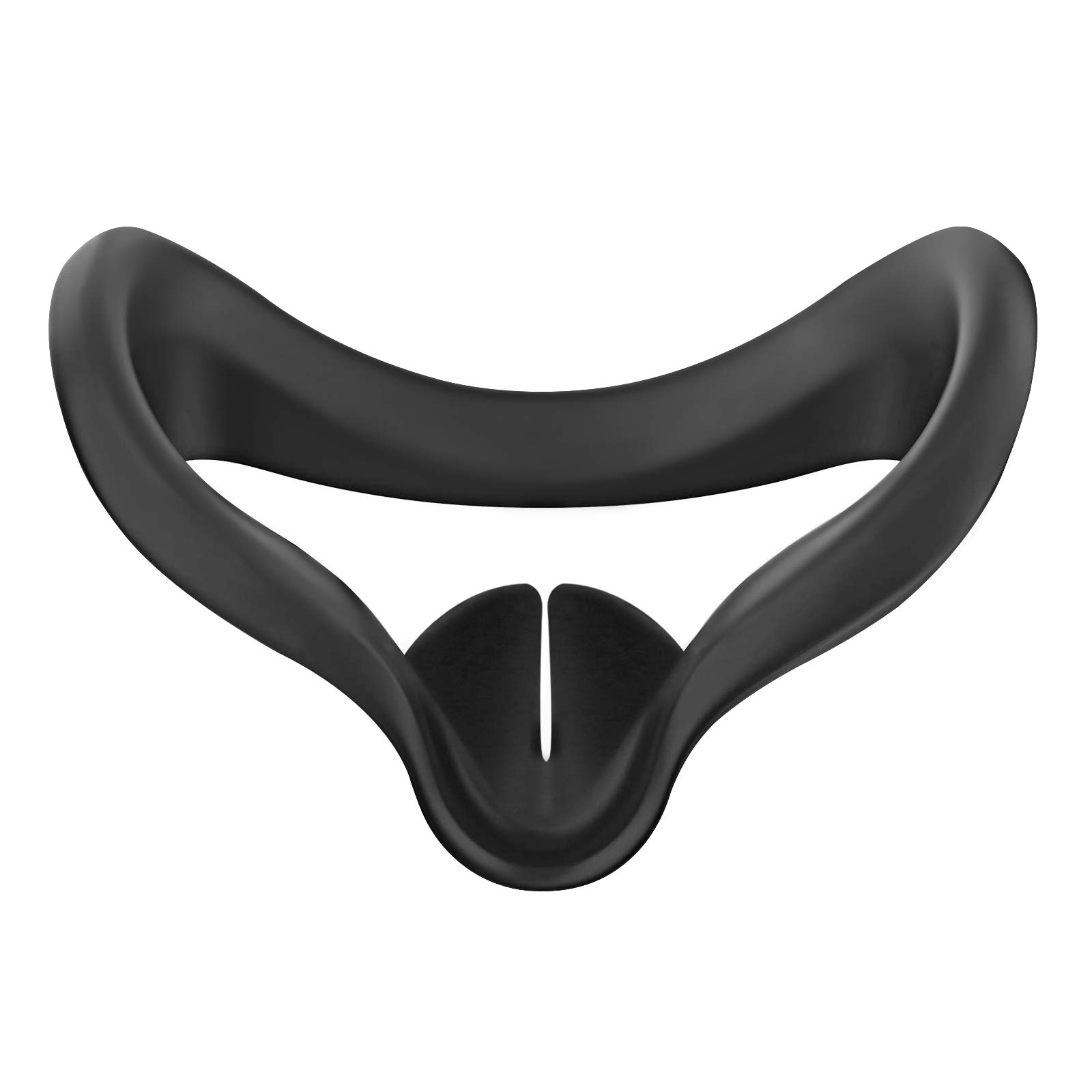Eyglo VR Face Silicone Cover for Oculus Quest 2 Face Pad Cushion,Sweatproof Washable Light Blocking Meta Quest 2 Accessories (Black)