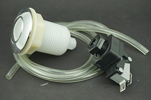 On Off PUSH BUTTON Switch Jetted Whirlpool Jet Bath Tub Spa Garbage Disposer Disposal Air Switch Kit - Push Button