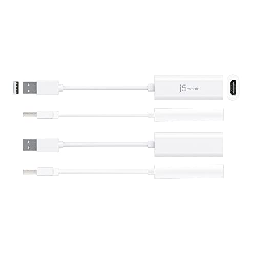 j5create USB to HDMI Display Adapter- USB to HDMI 1080P Cable Converter Adapter for Windows (JUA195)