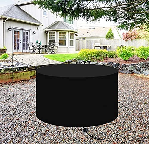 Bicherub Outdoor Fire Pit Cover 420D Heavy Duty Round Patio Fire Pit Cover Outdoor Fireplace Fire Bowl Cover - 36 inch