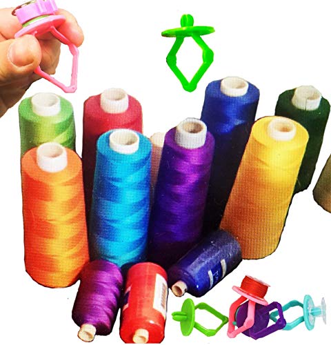PeavyTailor 20pcs Bobbin Buddies Bobbin Holder Clamp Thread Organizer for Brother Sewing Machine #4