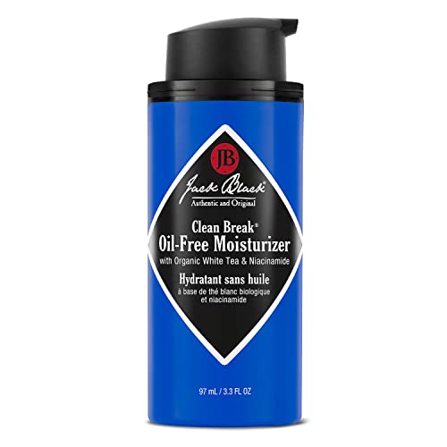 Jack Black Clean Break Oil-Free Moisturizer, 3.3 Fl. Oz β Face Moisturizer for Men, Face Lotion, Daily Moisturizer for Face, Skin Moisturizer Face Cream