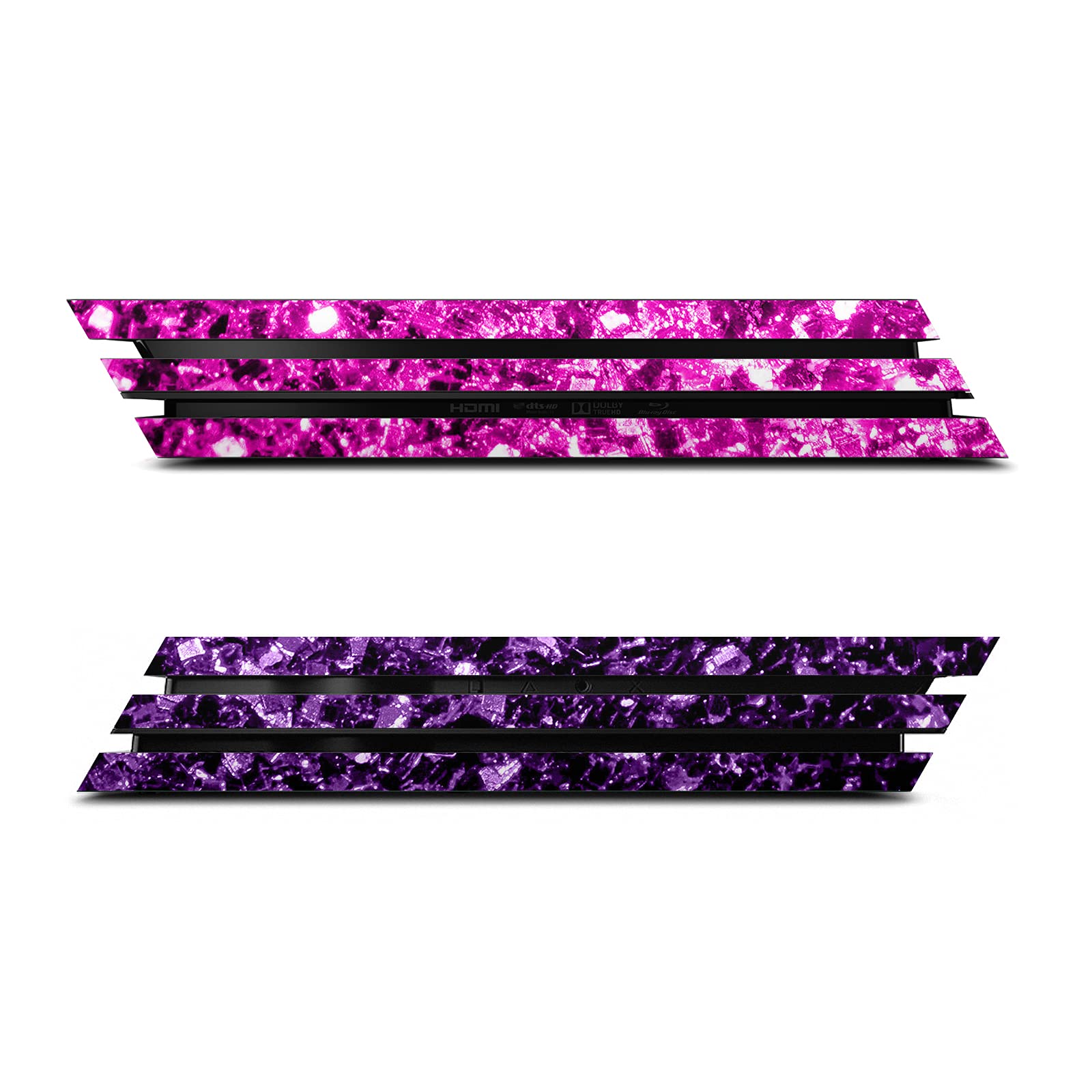 Head Case Designs Officially Licensed PLdesign Purple Pink Art Mix Vinyl Sticker Gaming Skin Case Cover Compatible With Sony PlayStation 4 PS4 Pro Console