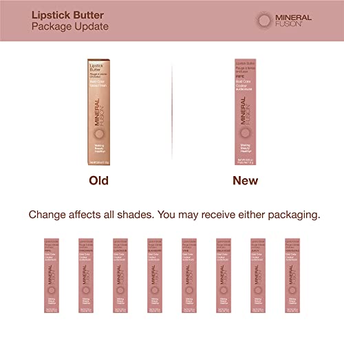 Mineral Fusion Lipstick Butter 0.06 Packaging May Vary, Pomegranate, 0.1411 Ounce