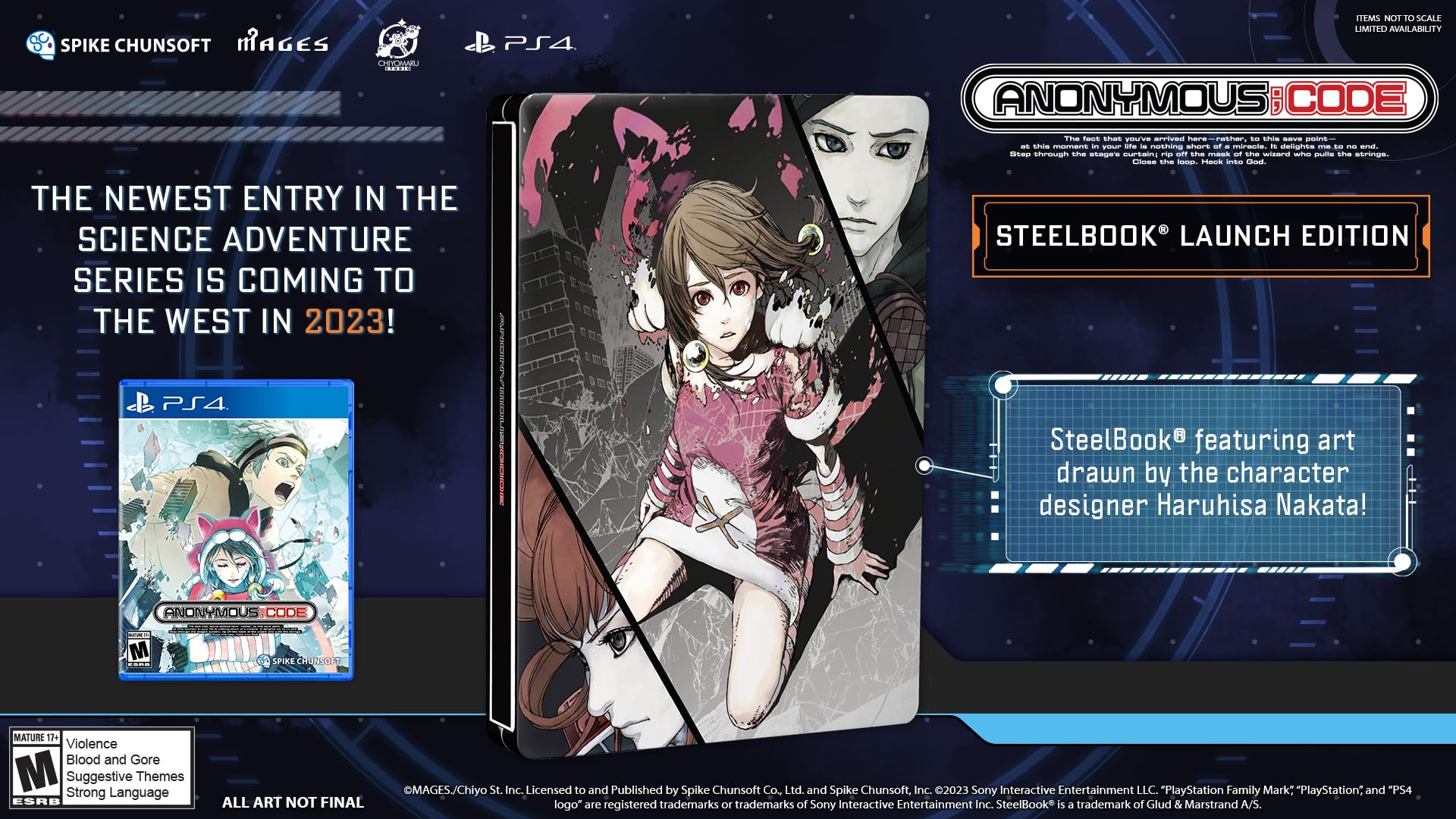 ANONYMOUS;CODE SteelBook Launch Edition for Playstation 4