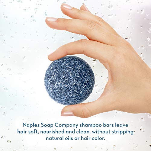 Naples Soap Company Solid Shampoo Bar for All Hair Types – Eco-Friendly, Free of Parabens, Alcohol, Pthalates – Handmade, pH Balanced, Hydrating Haircare, Lasts 50-75 Uses – Boyfriend, 1.75 oz