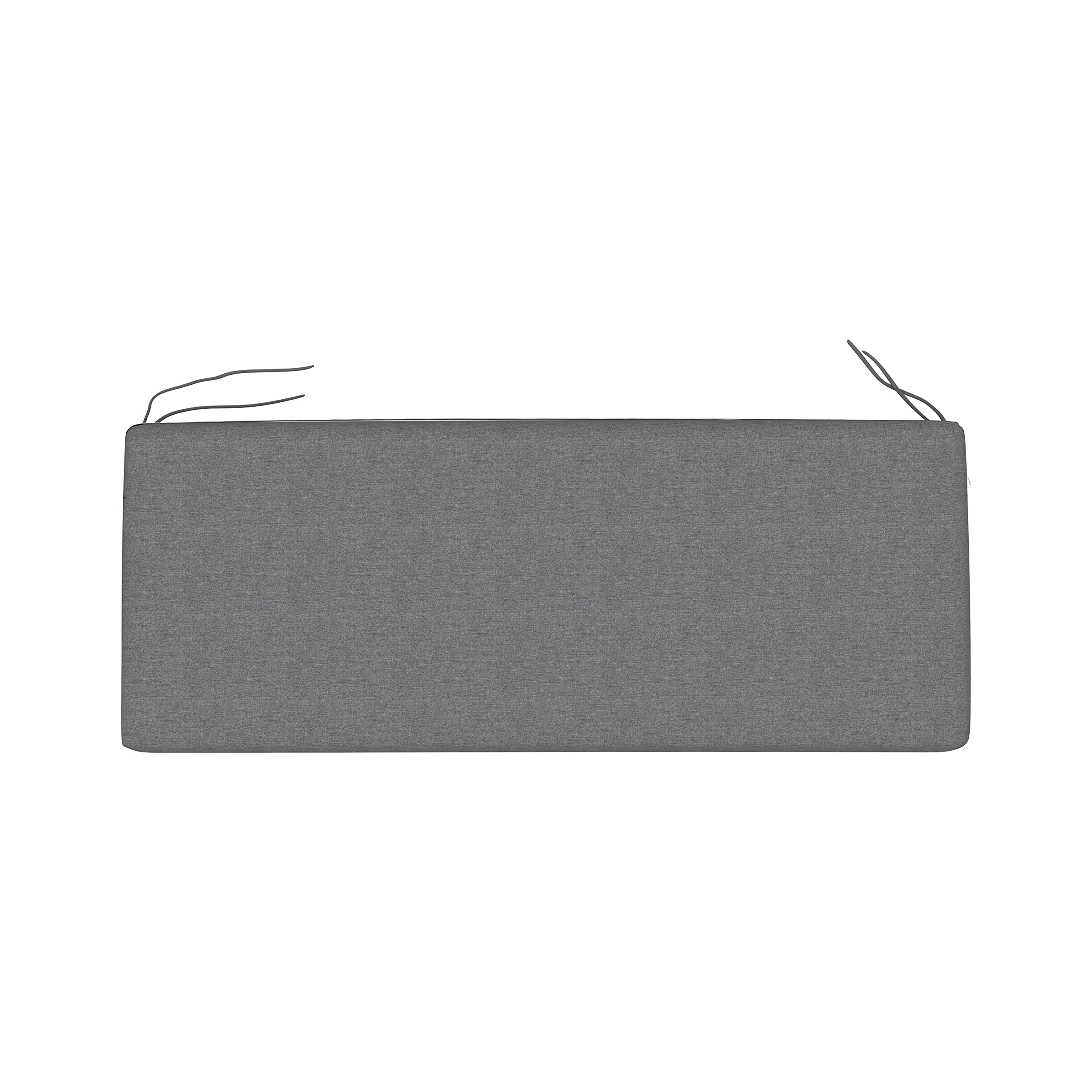 Creative Living Outdoor Bench/Settee/Swing Cushion with Two Patio Decorative Pillows, 3 Piece Set, Grey