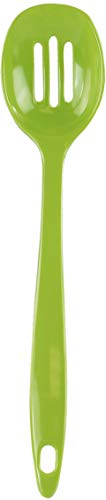 Reston Lloyd Melamine Slotted Spoon Kitchen Utensil, Premium Quality Utensil with Heat Resistant Ergonomic Handle, Durable BPA-Free Plastic, 11.5 inch long, Set of 6,
