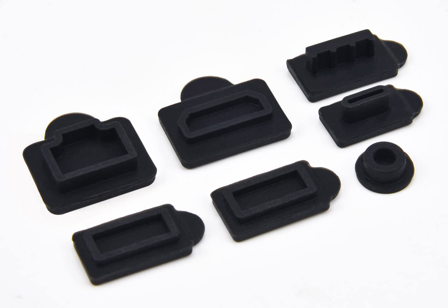 7PCS PS5 Silicone Anti Dust Plugs Set, USB HDMI LAN Type-C Interface Dustproof Cap for Sony Playstation 5 Host, Playstation 5 Console Anti-Scratch Anti-Fall Protector