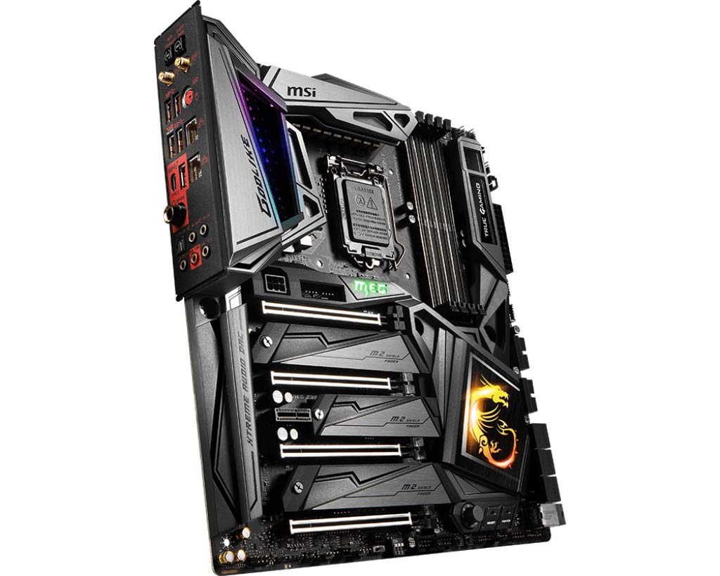 MSI MEG Z390 GODLIKE LGA1151 (Intel 8th and 9th Gen) M.2 USB 3.1 Gen 2 DDR4 Wi-Fi SLI CFX Extended ATX Z390 Gaming Motherboard