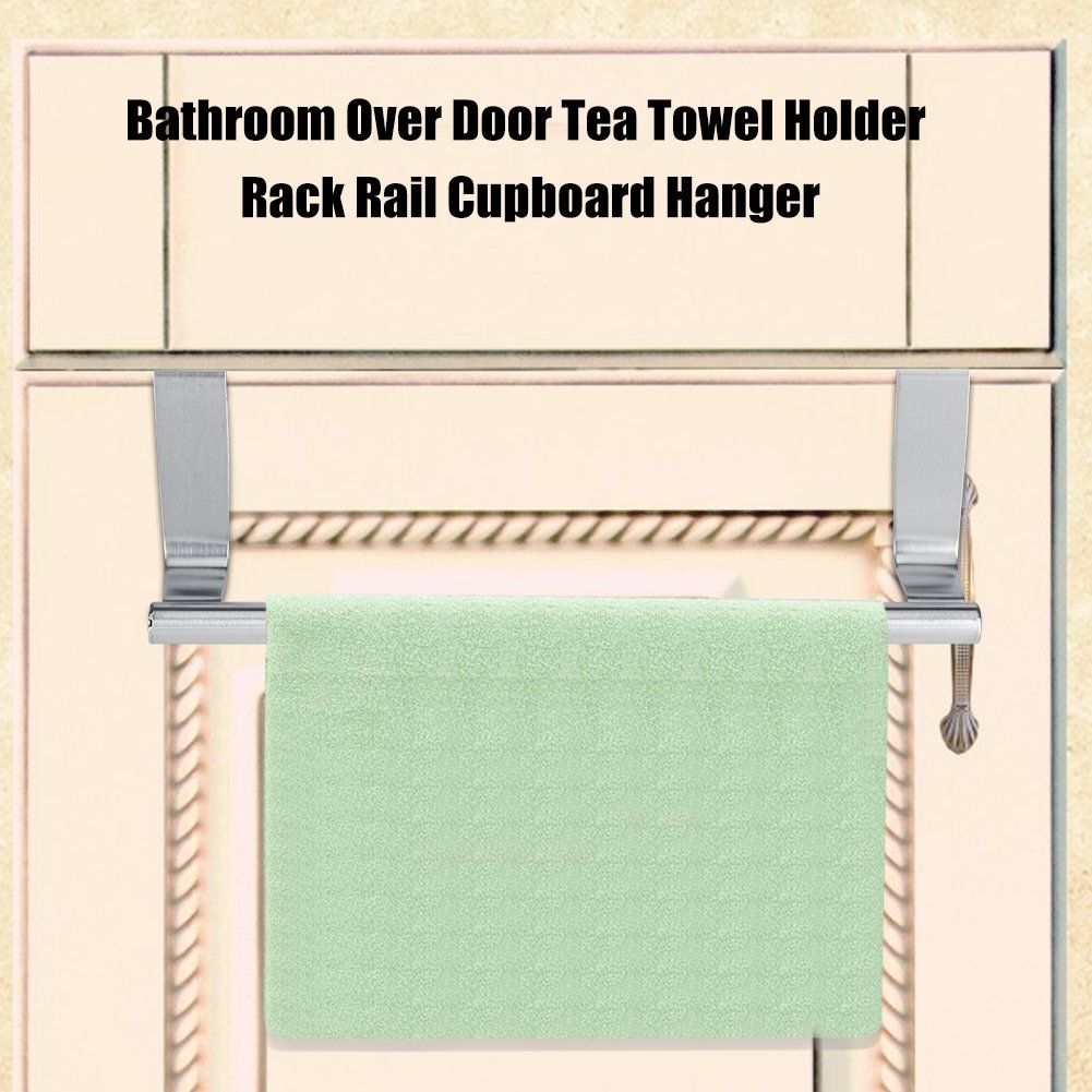Towel Hanging Rack, Stainless Steel Anti-Rust Anti- Cabinet Drawer Towel Hanging Rack for Kitchen Bathroom Living Room(Long)