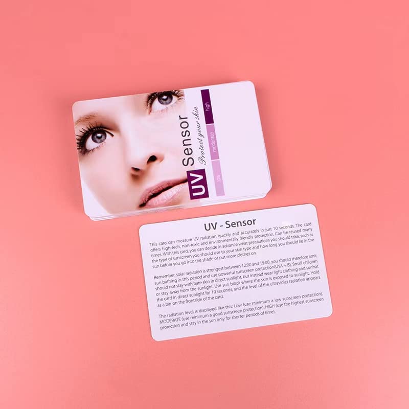 Juanbao Pure Life UV Test Card with UVC Light Wavelength Indicator and Intensity Test,UV Test Strips for All UVA/UVB/UVC Device (2pcs)