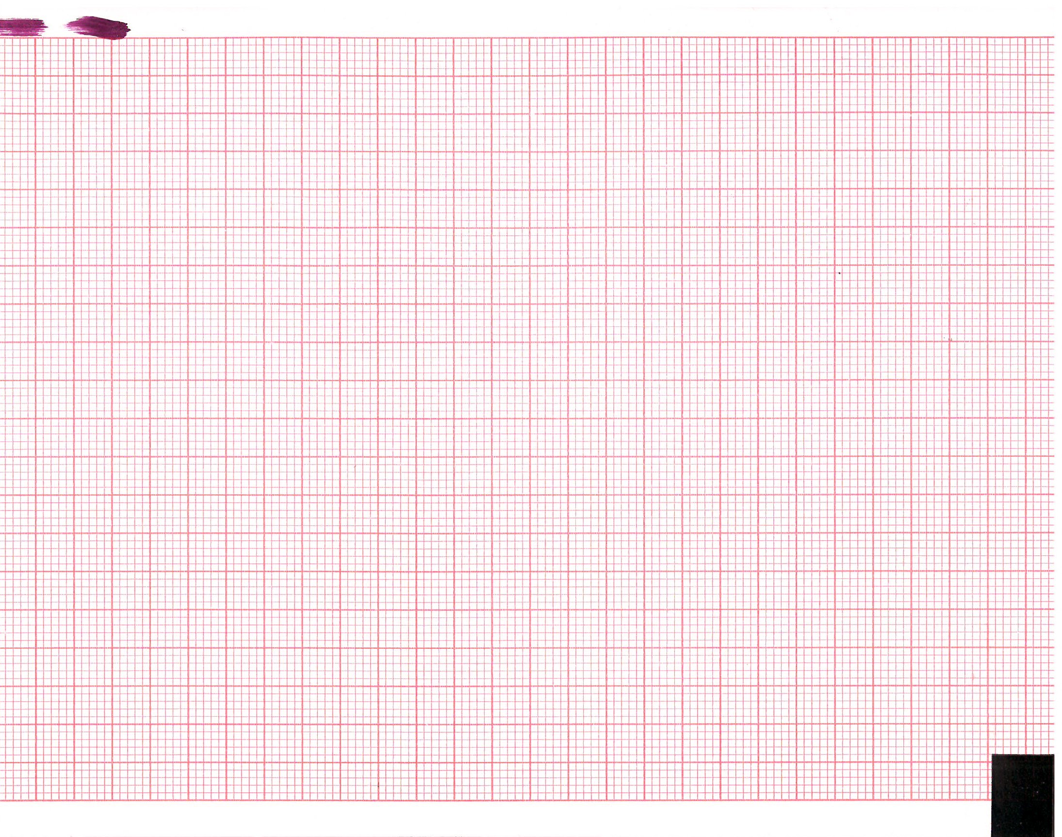 ECG Paper 110MM X 140MM X 200 Sheets RED Grid (Works for Nihon KOHDEN FQX110-2-140) (5)