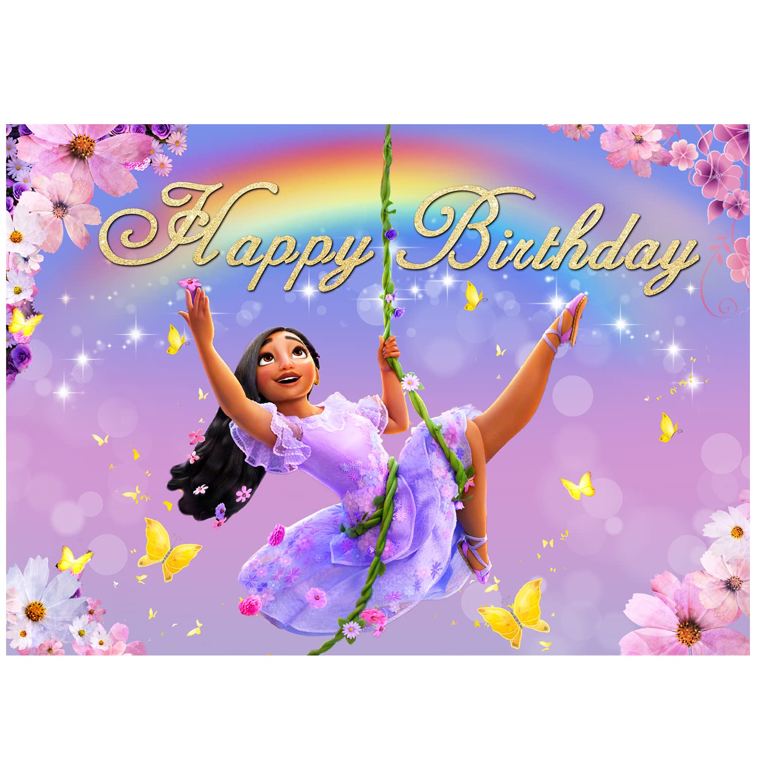 7x5 ft Isabella Encanto Backdrop Party Decorations Birthday Supplies Banner