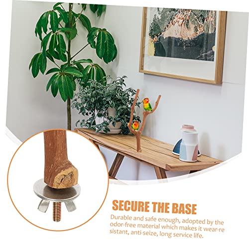 Budgie Cage Accessories Bird Screw Mount Toy- Bird Perch can Help Increase Pets' Activity Space, a Nice Toy for Parrot. It Will give Them a Good Experience.
