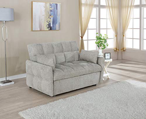 Coaster Furniture Cotswold Tufted Cushion Sleeper Sofa Bed Beige Sofa Bed 508307