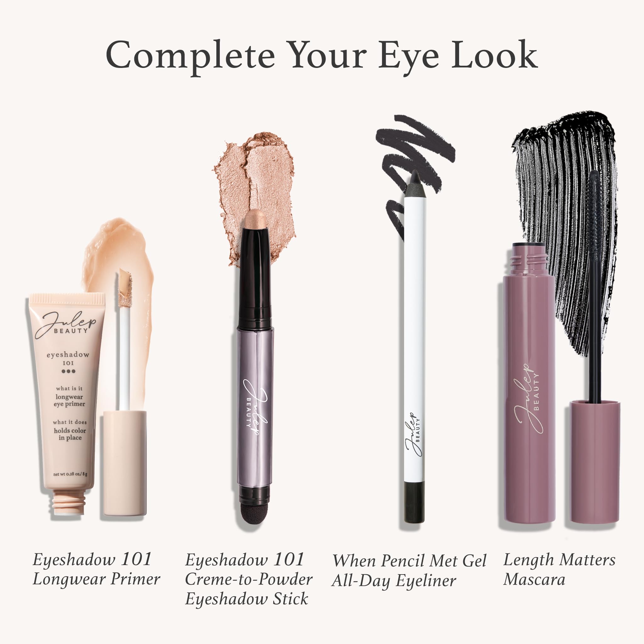 Julep Eyeshadow 101 Crème-to-Powder Waterproof Eyeshadow Stick – Midnight Blue Shimmer – Long-Lasting, Crease-Proof, Deep Navy Blue Cream Eyeshadow with Built-in Smudger