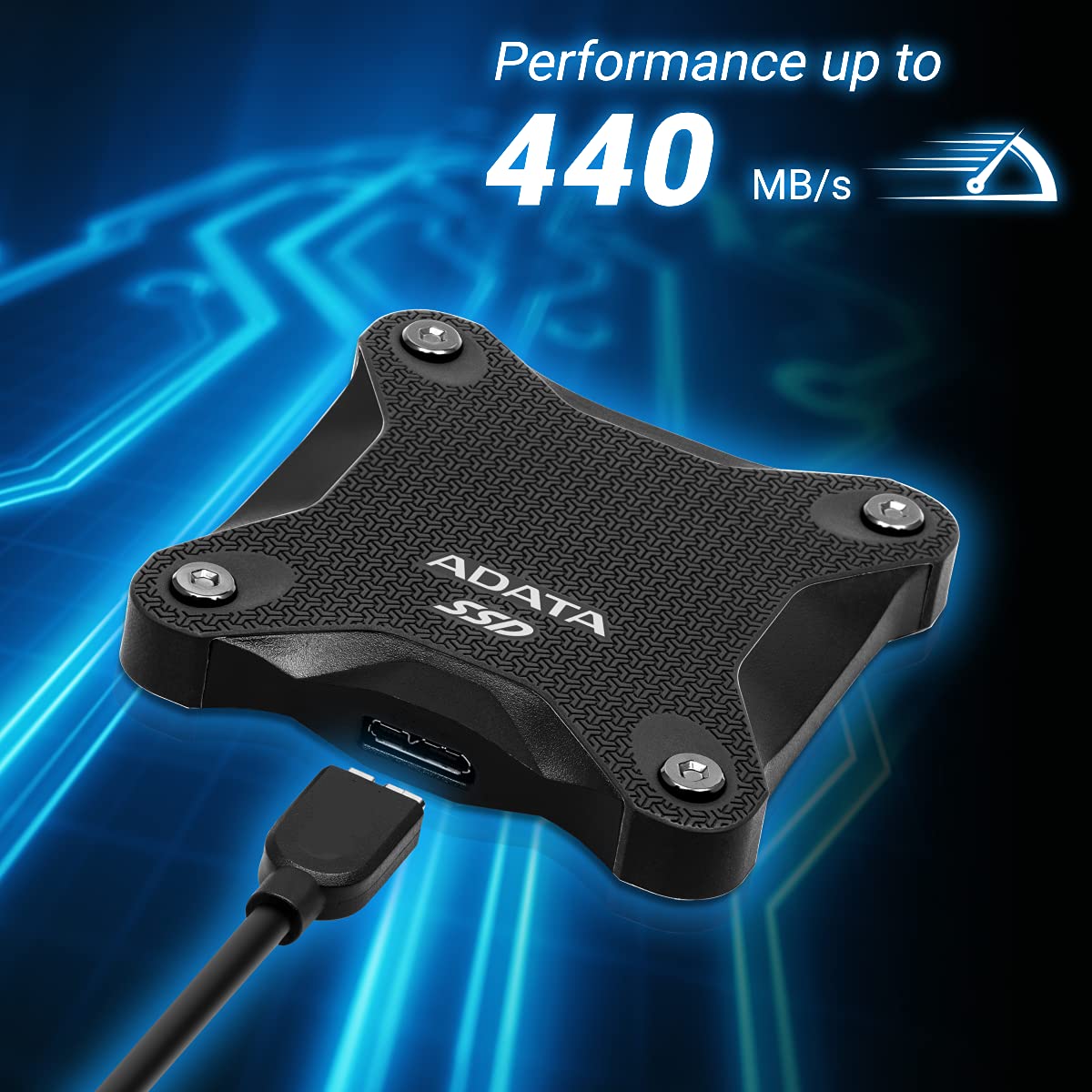 ADATA Entry Series SD600Q: 240GB Black External SSD USB 3.1 Gaming Console Compatible