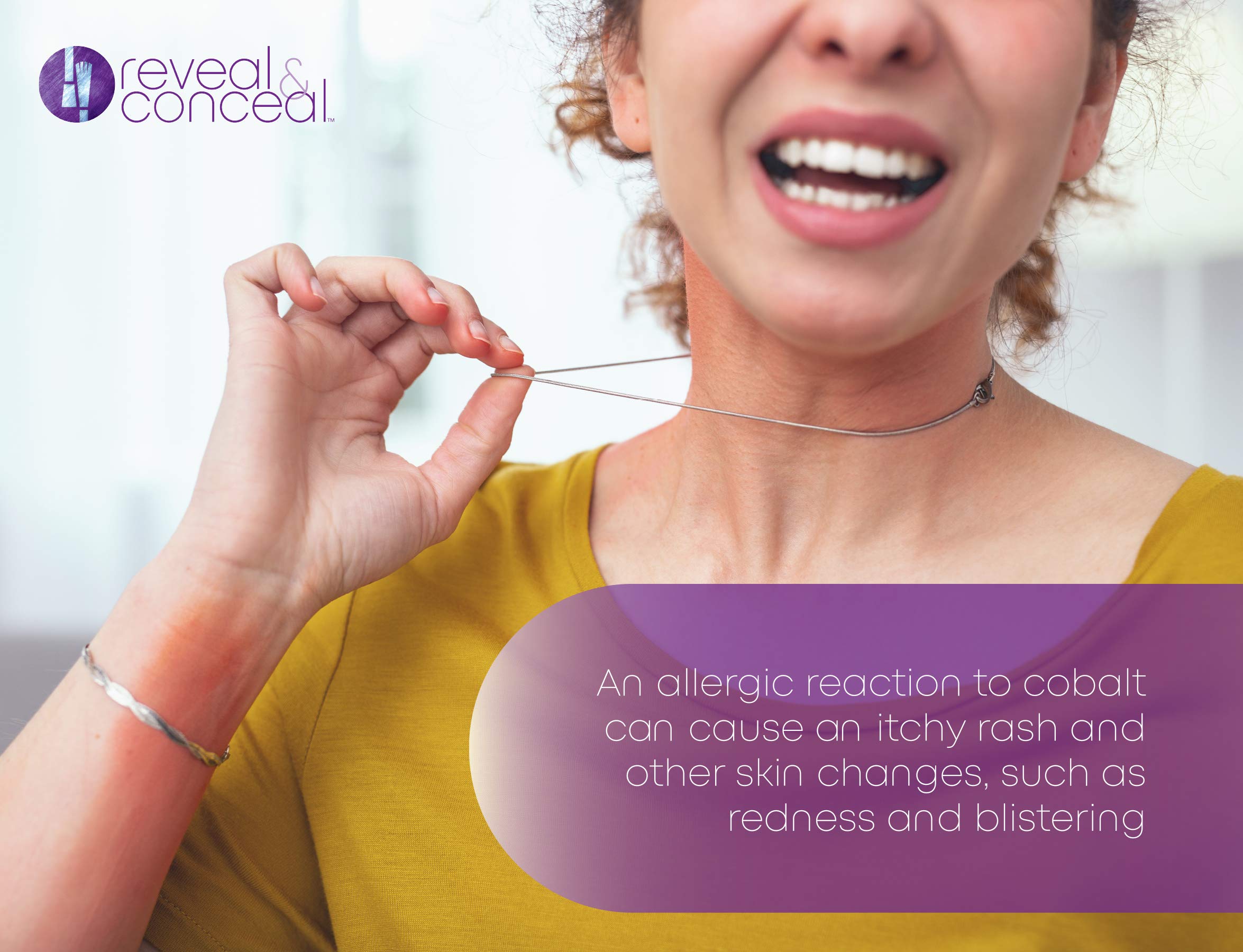 Reveal and Conceal Cobalt Test Kit by Smart Practice - Detecting Cobalt is a Snap - Test for Cobalt in Your Jewelry and Prevent Skin Exposure With Liquid Clear Coat - Includes 10 Test Swabs