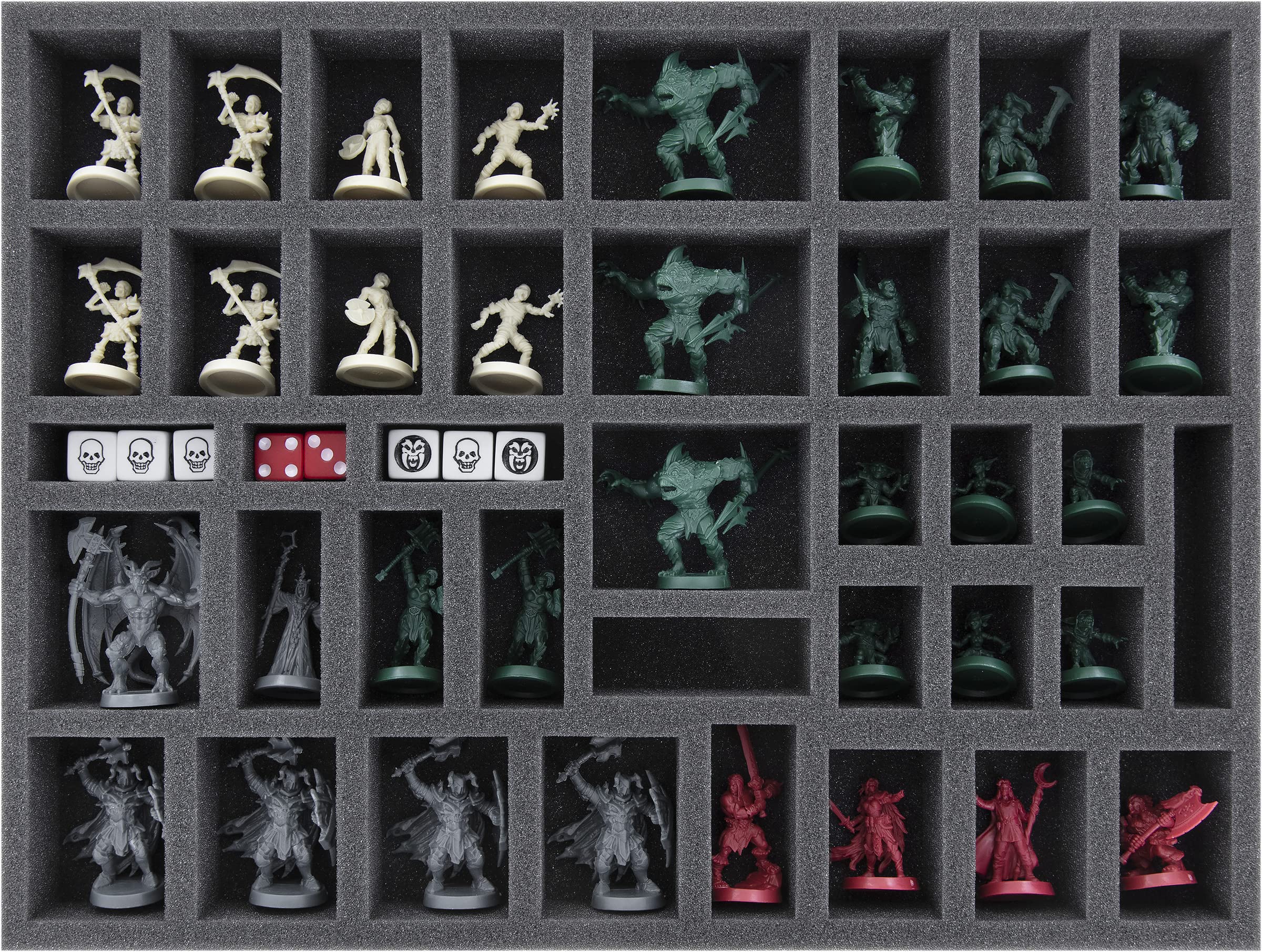 Feldherr Foam Set + Token Holder Compatible with HeroQuest (2021) - core Game Box