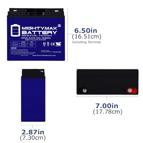 Mighty Max Battery 12V 18AH GEL Battery for Jump n Carry JNC660 JNCAIR JNC 660