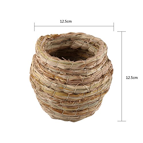 Bird, Handwoven Straw Bird Cage, for Macaw, Hamster for Small Pet Cave House