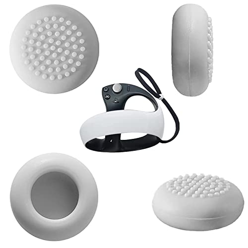 Anti-Slip Grips Silicone Pad for PS VR2 Sense Controller, Sweatproof Trigger Extender Pad for Playstation VR2 Gamepad, Cover Kits for PS VR2 Gaming Gamepad Grip, No Tools No Glue Residue