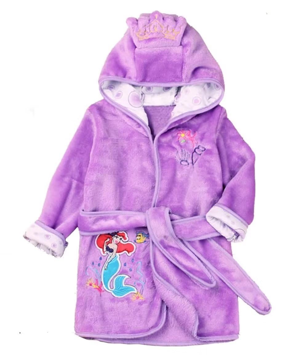 JUNG KOOK Toddler Baby Boys Girls Cartoon Bathrobe Cape Beach Towel Hoodie Robe Night-Robe