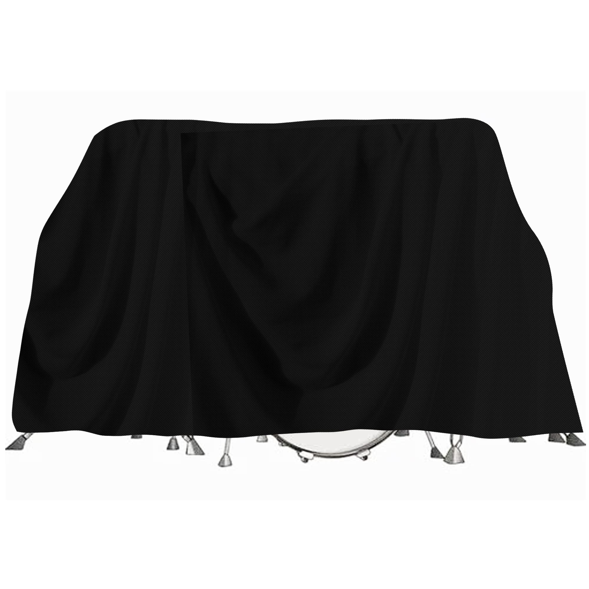 Drum Set Dust Cover Large 78"x 98” Premium Black Waterproof 420D Oxford Fabric Drum Set Cover with Sewn-in Weighted Corners Anti UV-Rays Protects From the Sun