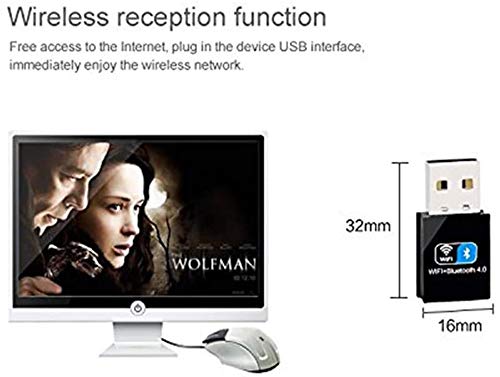 KuWFi WiFi+ Bluetooth 4.0 USB Wireless WiFi USB Adapter LAN Network LAN Card Portable Mini AP for Desktop Laptop