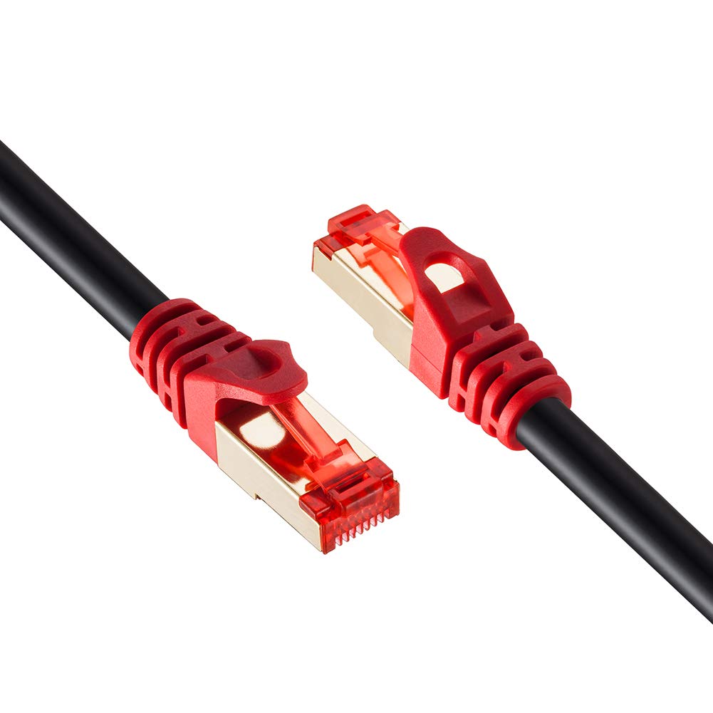 Outdoor Cat 7 Ethernet Cable 200 ft,Neekeons26AWG Heavy-Duty Cat7 Networking Cord Patch Cable RJ45 10 Gigabit 600Mhz LAN Wire Cable STP Waterproof Direct Burial Ethernet Cable (60M(200Feet))