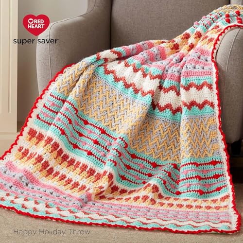 Red Heart Super Saver Gray Heather Yarn - 3 Pack of 141g/5oz - Acrylic - 4 Medium (Worsted) - 236 Yards - Knitting/Crochet