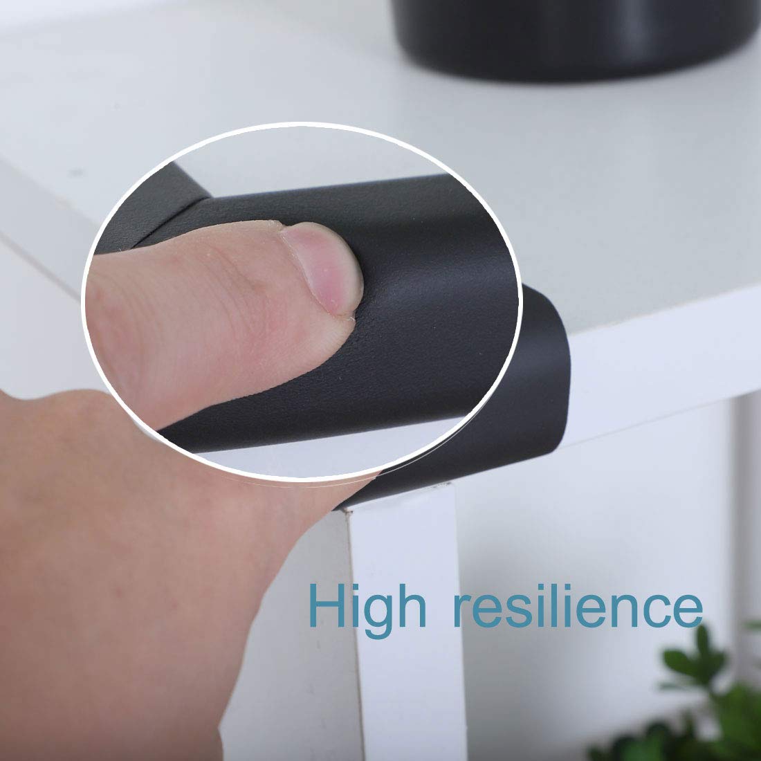 uxcell Foam Furniture Table Desk Edge Cover Pads Protector Corners Cushion Bumper Guard Black