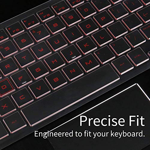 Ultra Thin Keyboard Cover for Newest HP OMEN 15-DC 15.6", Clear Keyboard Protective Skin for HP 15-dc0010nr 15-dc0020nr 15-dc0030nr 15-dc0051nr dc0052nr 15-dc0086nr 15-dc0087nr 15-dc0096nr Laptop