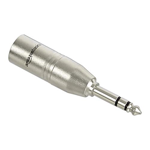 Amazon Basics XLR Female to 1/4 Inch TRS Adapter, silver