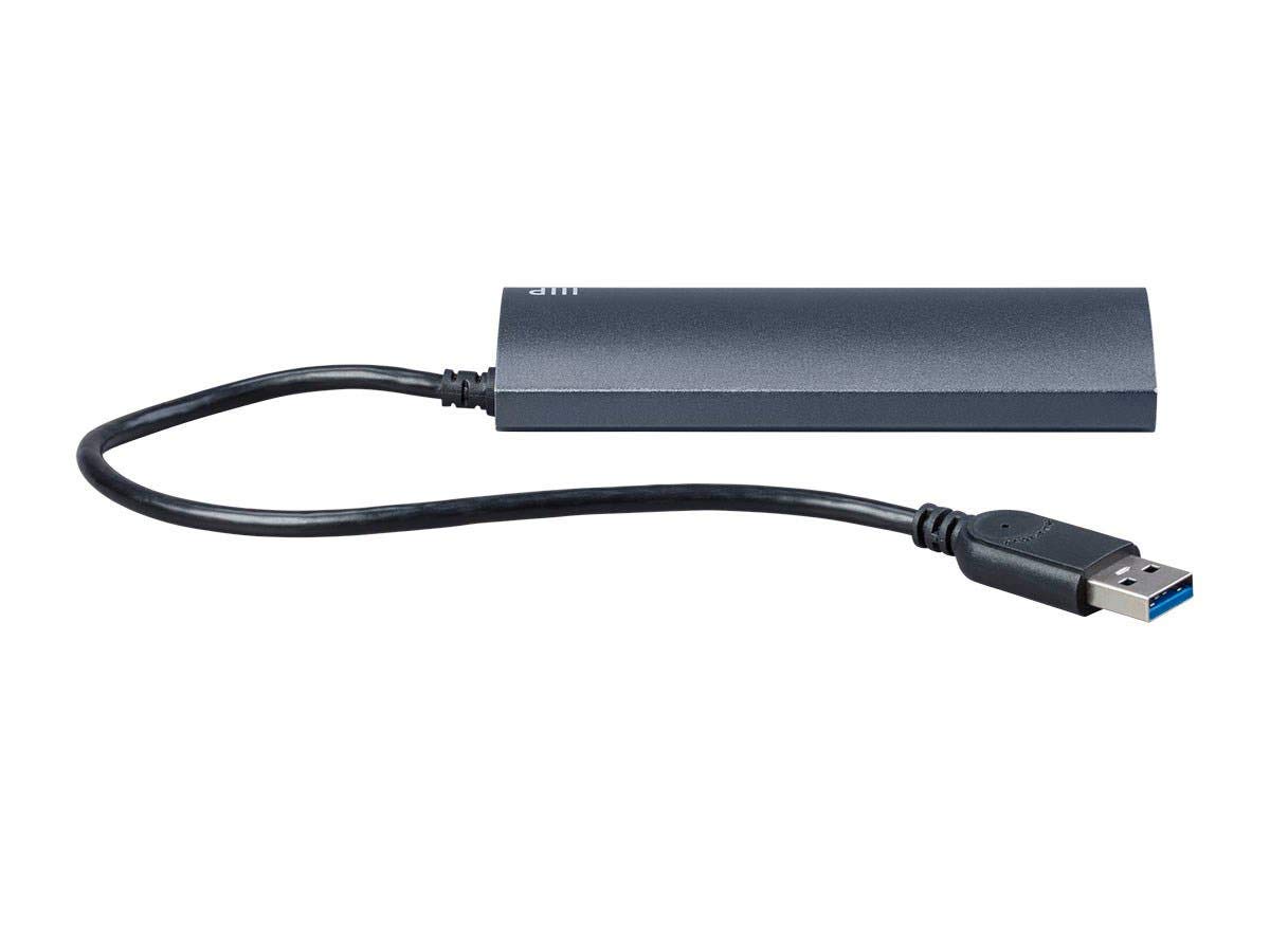 Monoprice USB 3.0 Hub, 4-Port, Aluminum Unibody Design, Up to 5Gbps, Plug and Play, Compatible with Windows and MacOS