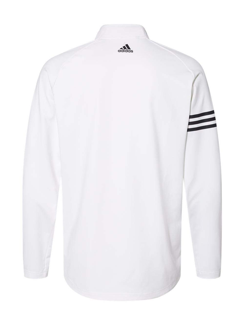 Adidas - 3-Stripes Competition Quarter-Zip Pullover - A492 - L - White/ Grey Three Heather/ Grey Three