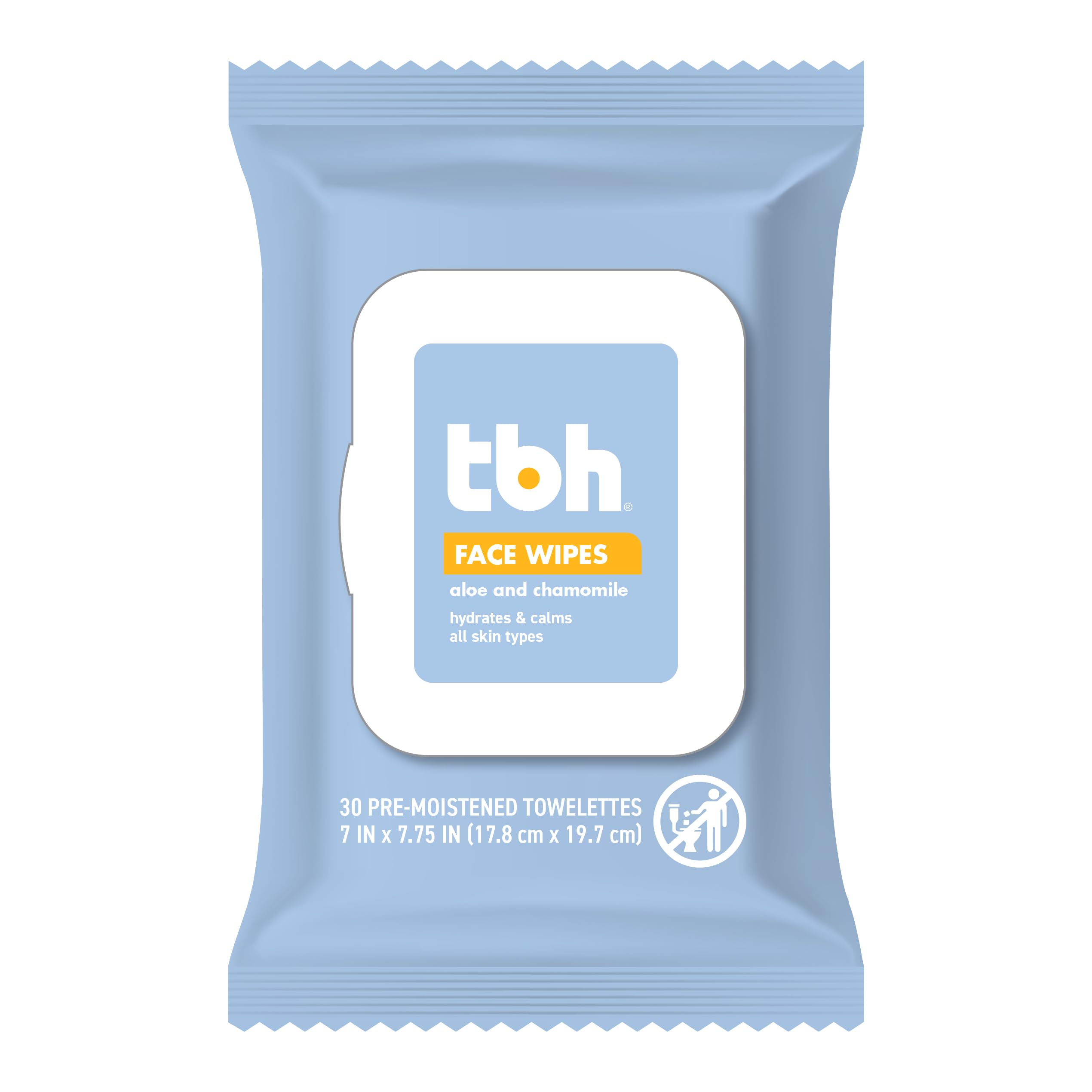 TBH Kids Gentle Face Wipes- - Daily Cleansing and Hydrating Face Wipes - Sulfate, Paraben Free - 30 Pack