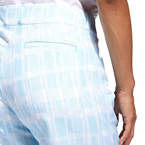 adidas Golf 7" Printed Short, White/Bright Cyan, 2