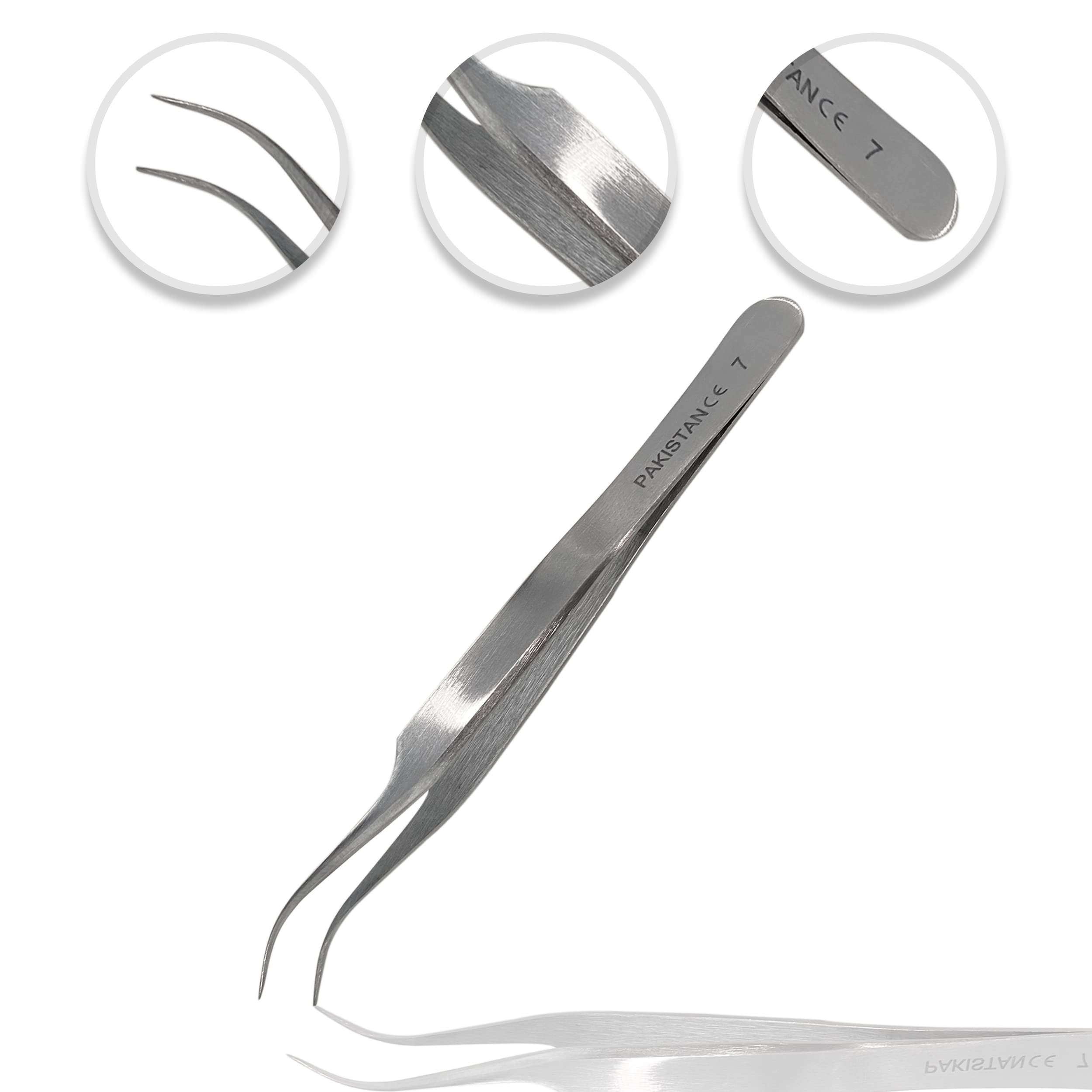 Scientific Labwares Jewelers Micro-Precision Forceps No. 7, Ultra Smooth Grip, Ultra Thin Tips (Jewelers Tweezer No.7)