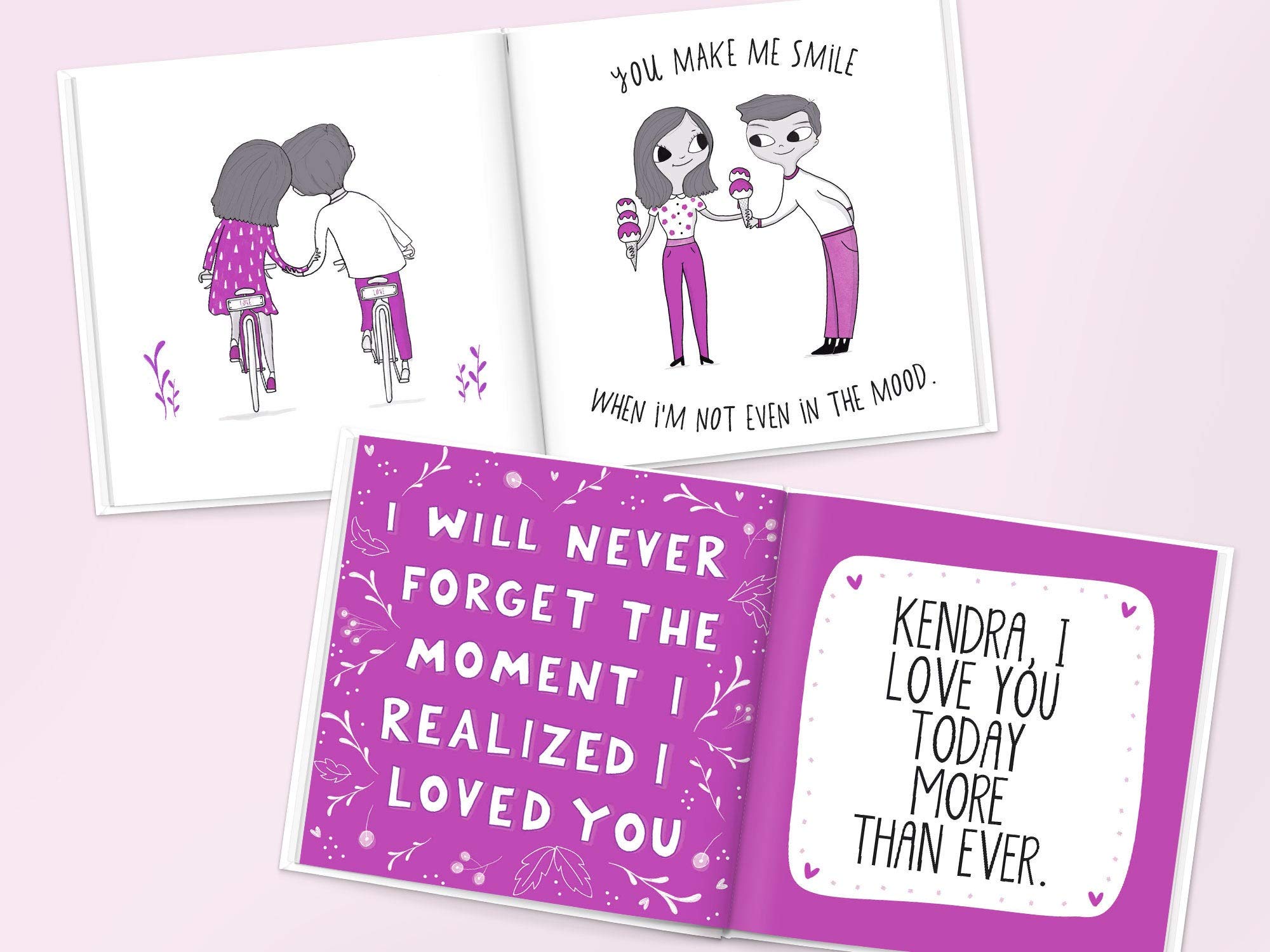 Personalized Book for Boyfriend, Girlfriend, Spouse, Partner, Birthday | Book of Us (Hardcover)