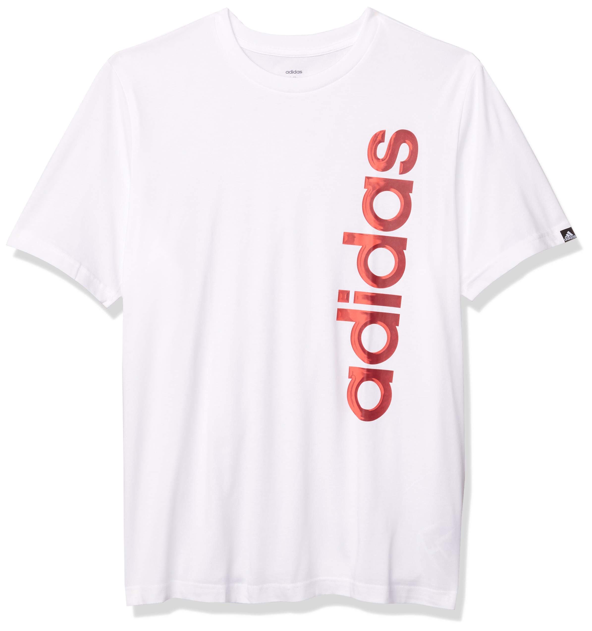 adidas mens Hyperreal Vertical Logo White X-Small