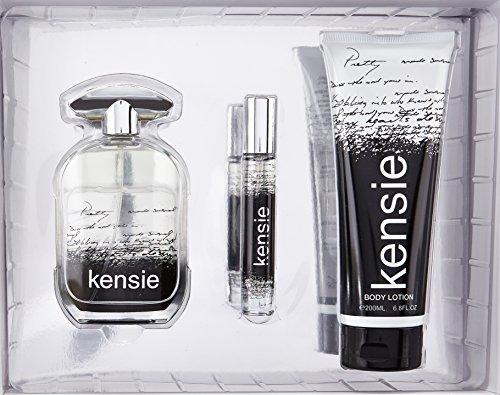 Kensie Fragrance for Her Eau De Parfum 3.4 FL. Oz, Eau De Parfum 0.3 FL. Oz, and Body Lotion 6.8 Oz