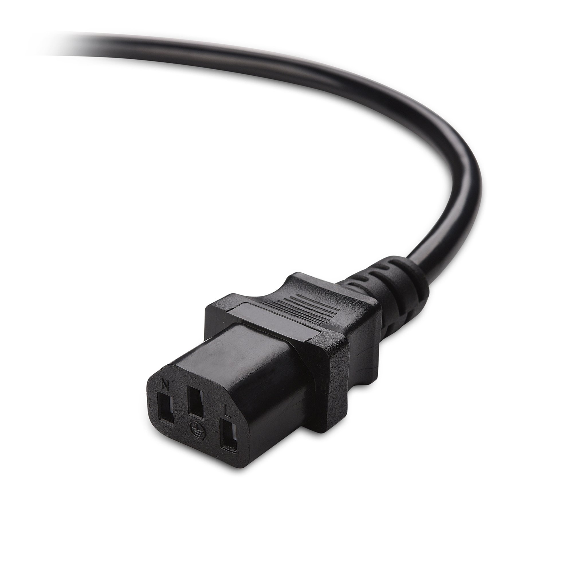 Cable Matters 2-Pack Short Computer to PDU Power Extension Cord, Power Extension Cable 1 ft (IEC C14 to IEC C13 PDU Power Cord)
