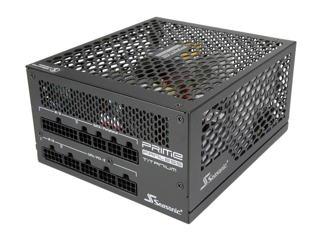 Seasonic PRIME 600 Titanium SSR-600TL 600W 80+ Titanium ATX12V & EPS12V Fanless Super Quiet 12 Year Warranty Power Supply